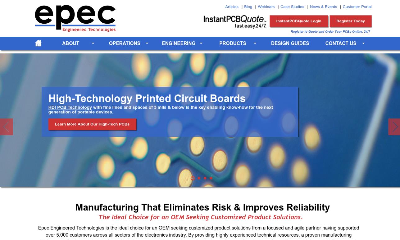 Epec Engineered Technologies | Membrane Switch Manufacturers